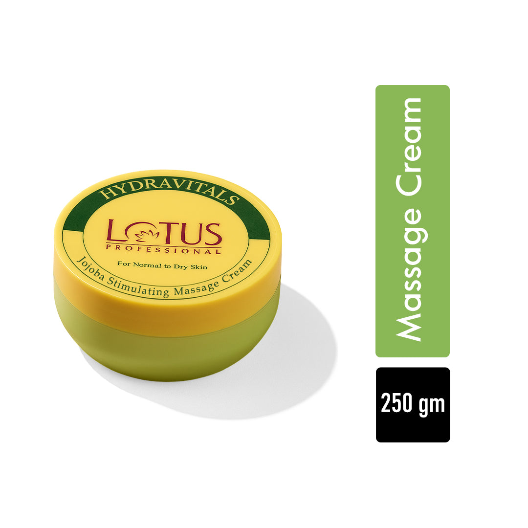 Lotus Professional Hydravitals Jojoba Stimulating Massage Cream,250Gm ...
